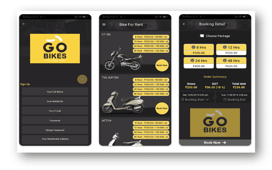 Best Bike Rental Apps in India | Amplework Software